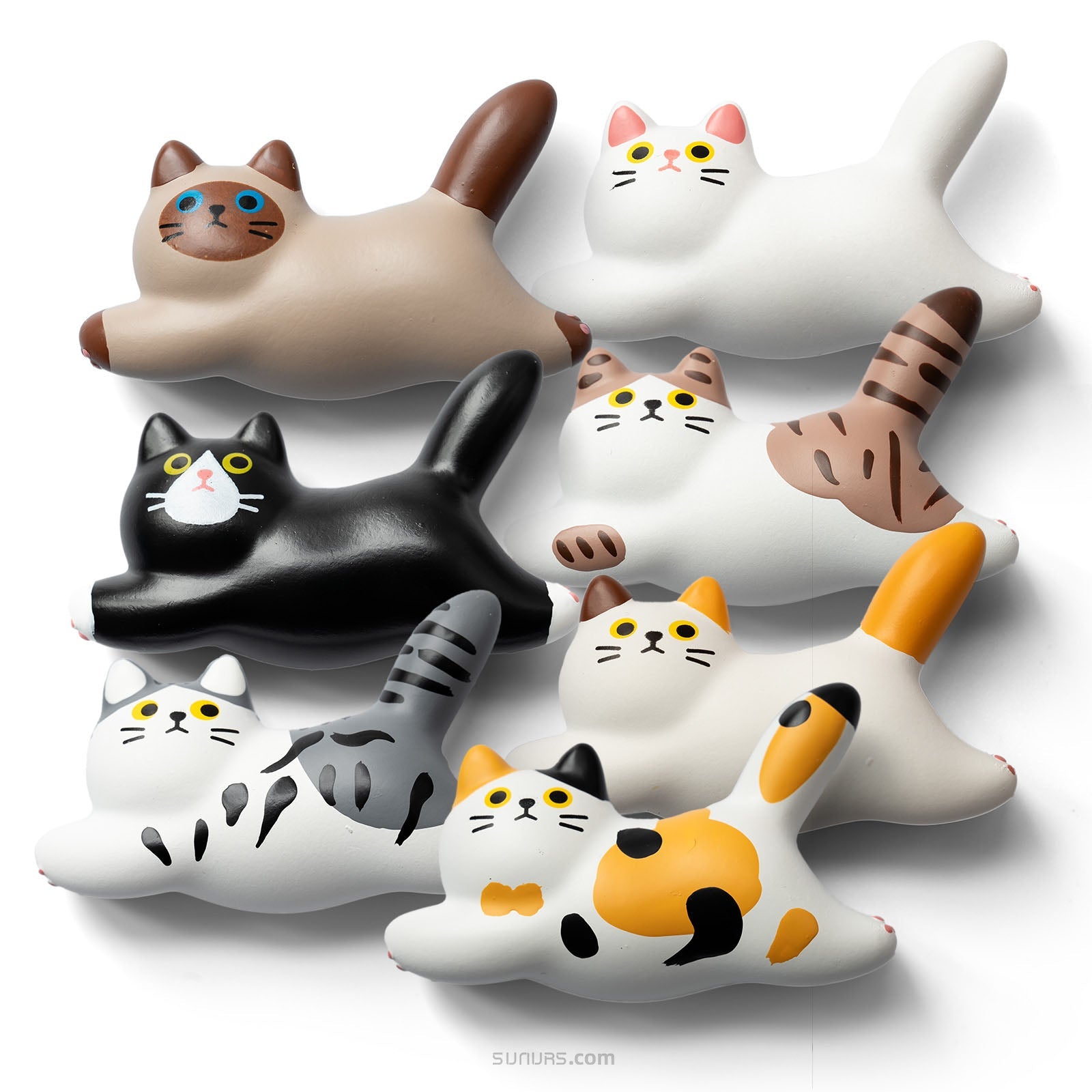 7 Running Cat Refrigerator Magnets Set | Adorable Toe Beans Decor 🐾 Pu ...