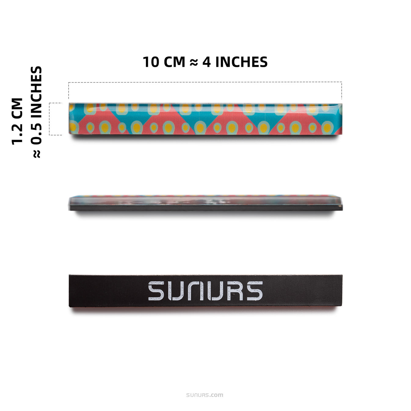 Rectangular Mosaic Cute Fridge Magnets for Locker, Colorful Decorative ...