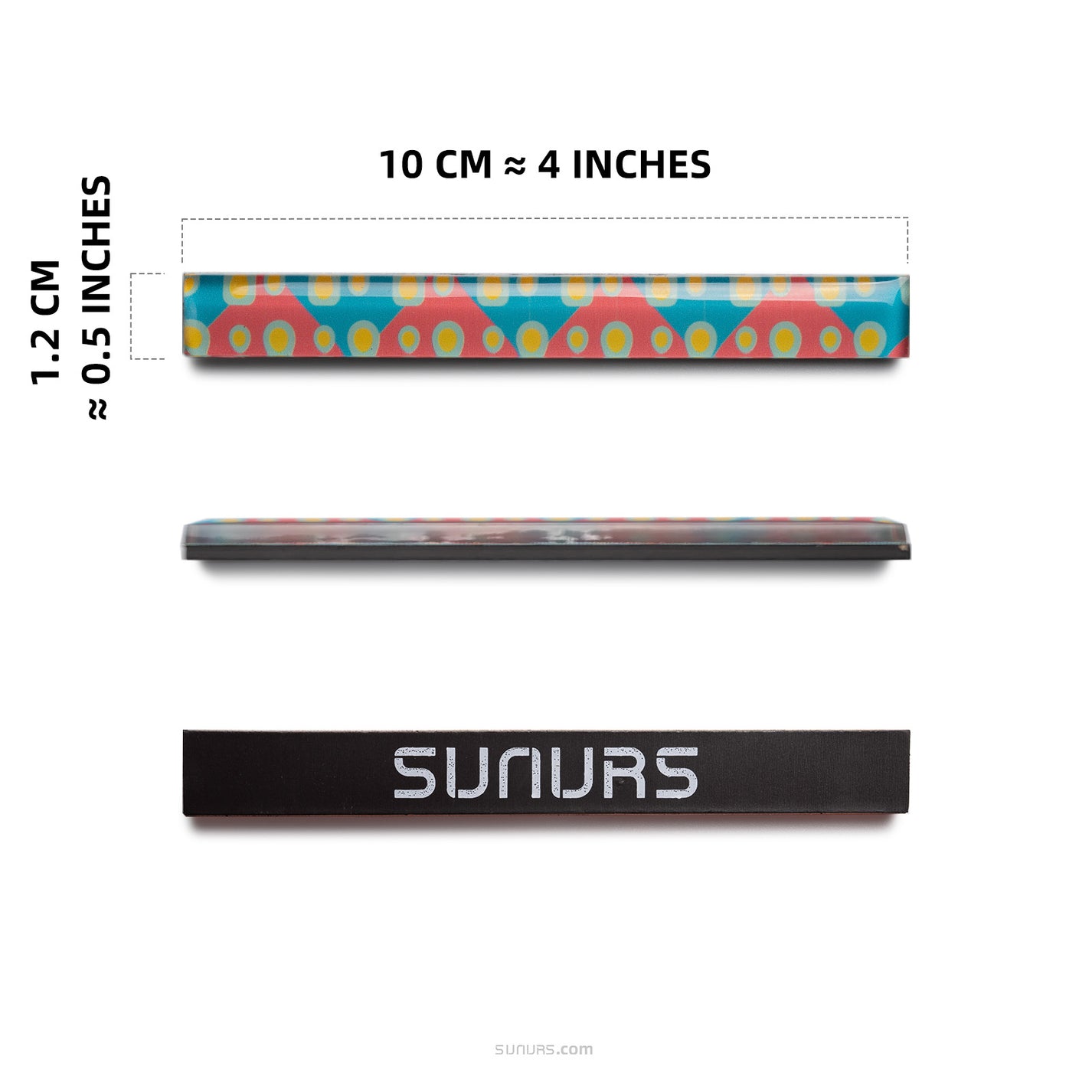 Rectangular Mosaic Cute Fridge Magnets for Locker, Colorful Decorative ...