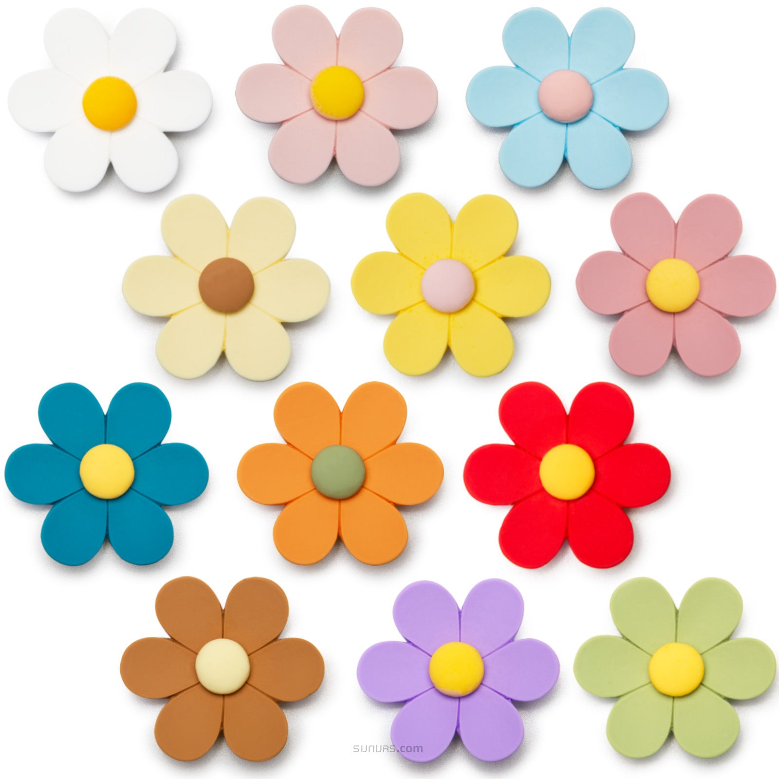 Large Colorful Cute Flower Fridge Magnets - 12 PCS – SUNURS